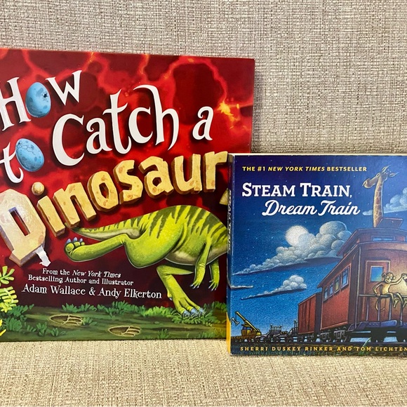 Other | Children Book Set How To Catch A Dinosaur Steam Train Dream ...